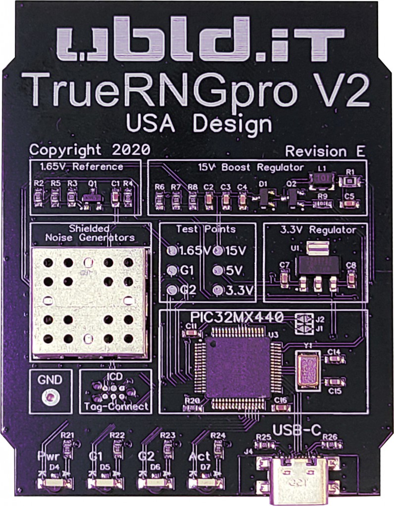 TrueRNGpro V2 - ubld.it - TrueRNG and Electronic Kits